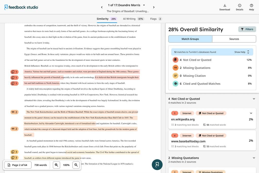 Turnitin Feedback Studio | Reviews 2026: Features, Price, Alternatives