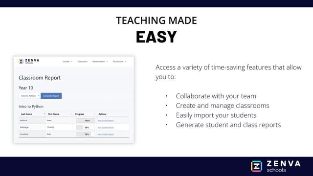 Zenva Schools | Reviews 2022: Features, Price, Alternatives